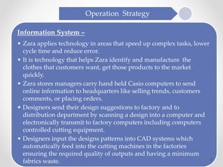 Zara - case study -- | PPTX