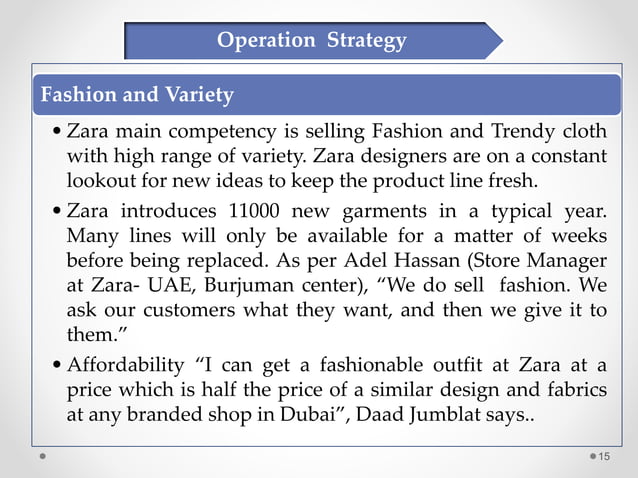Zara - case study -- | PPTX