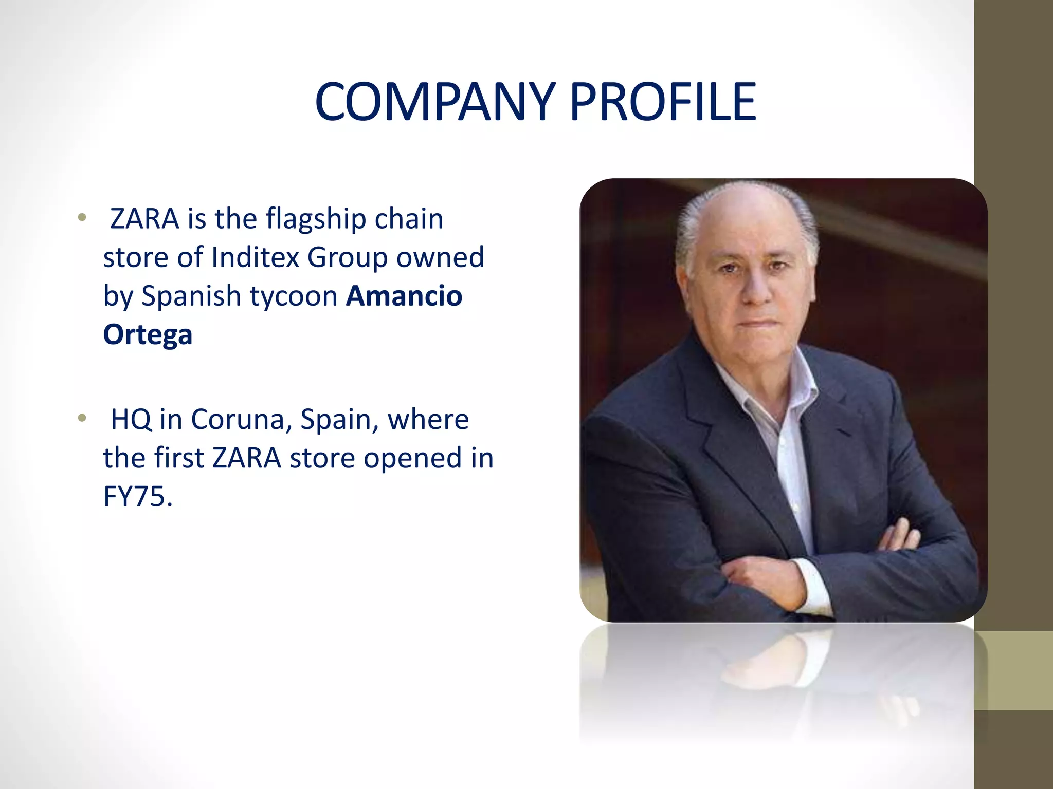 Zara - supply chain & value creation | PPTX