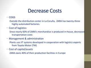 Zara - supply chain & value creation | PPTX