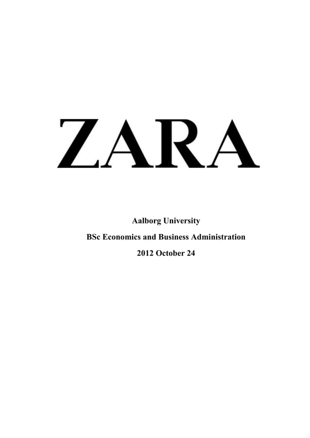 Zara case study | DOCX