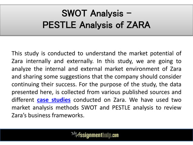 ZARA Case Study- PESTLE - SWOT Analysis | PPTX | Retail Industry ...