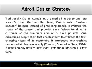 ZARA Case Study- PESTLE - SWOT Analysis | PPTX