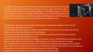 Zara company profile with history and marketing strategy | PPTX