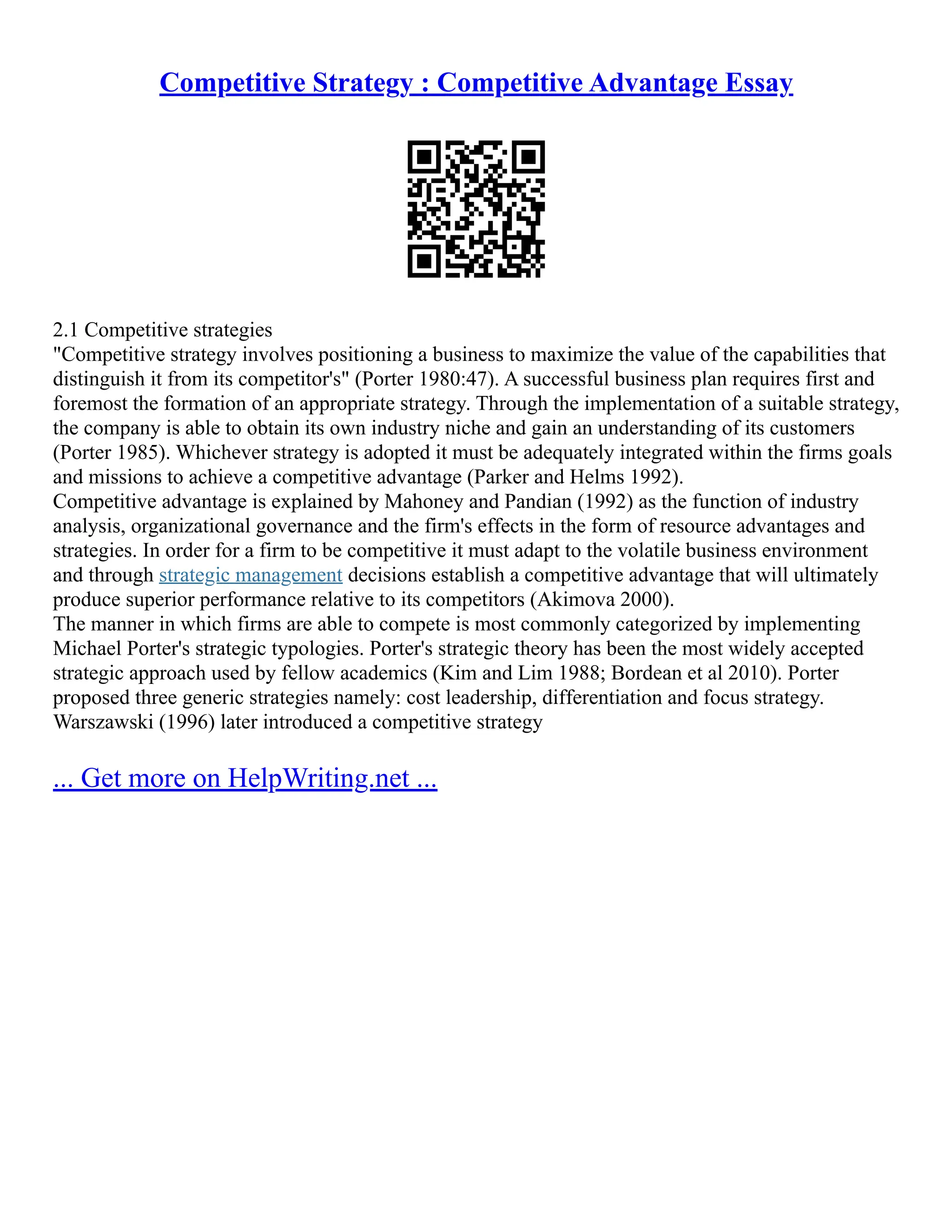 Zara Competitive Advantage | PDF