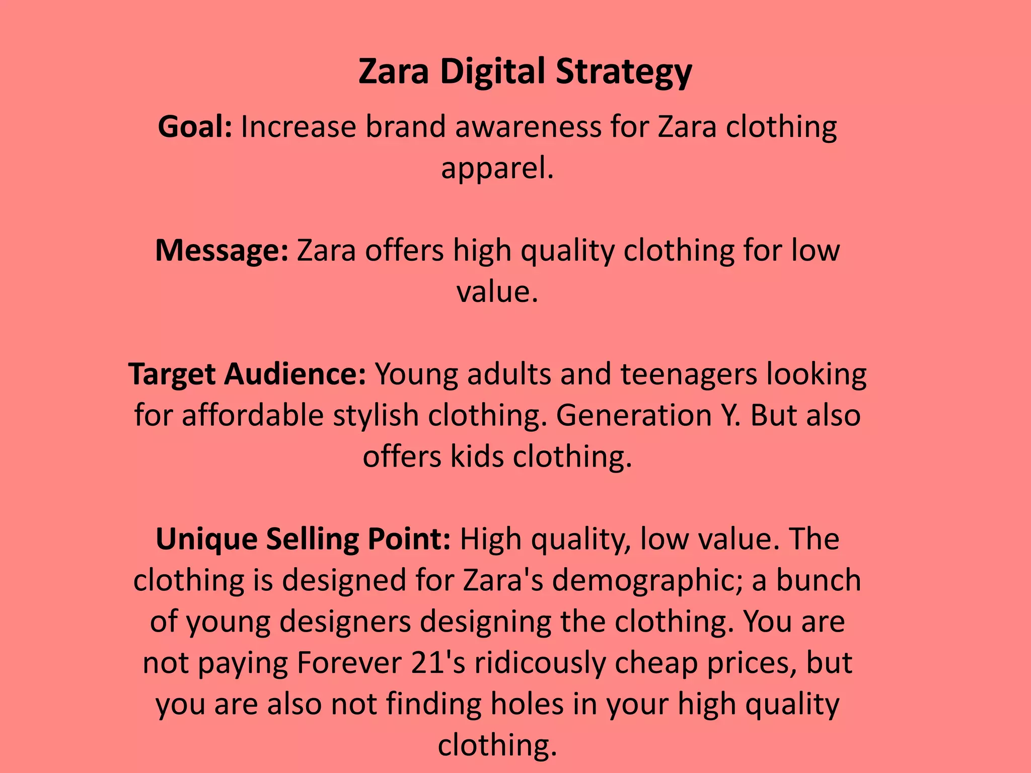 Zara digital strategy | PPTX