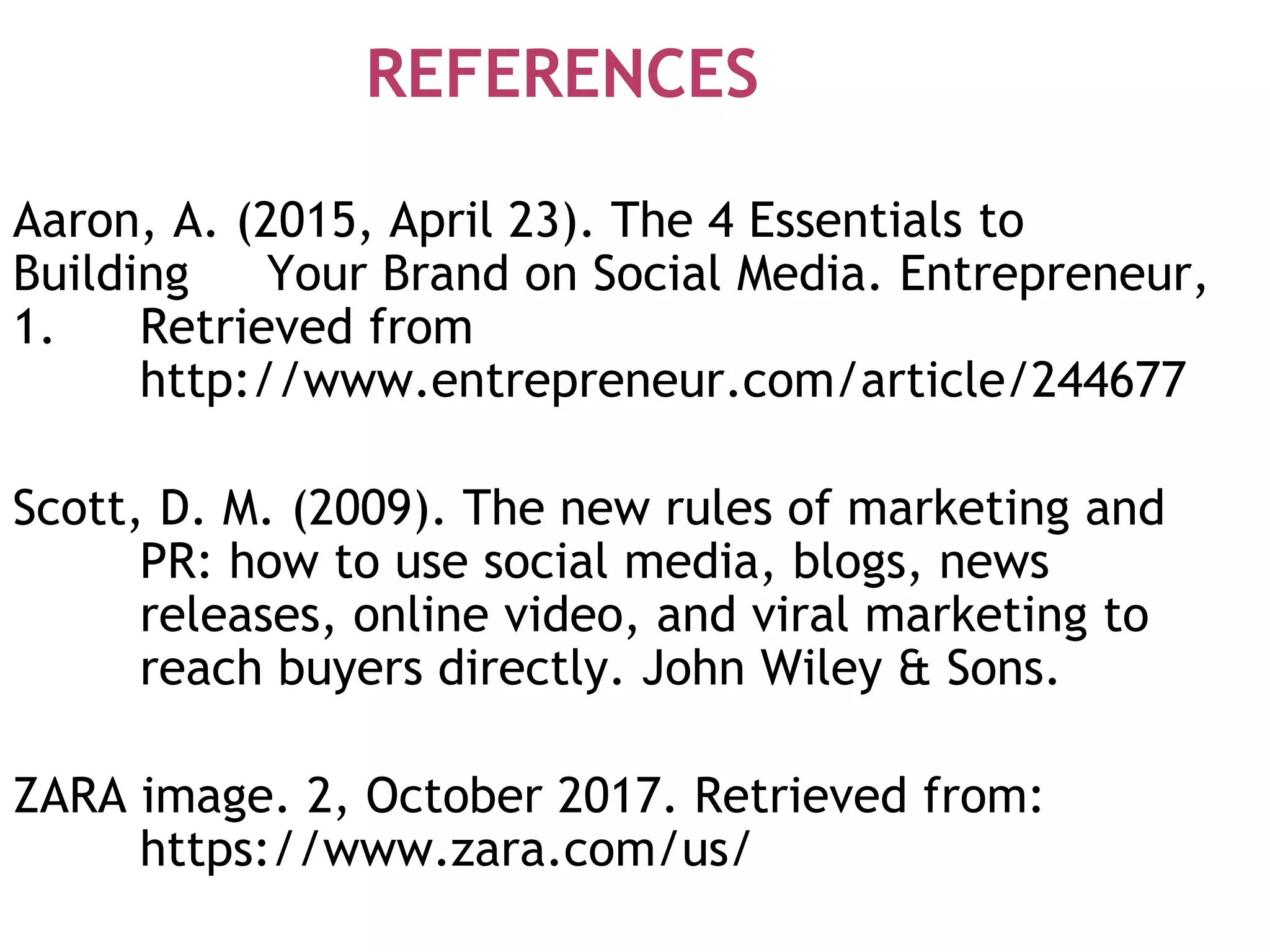 Zara digital strategy | PPTX