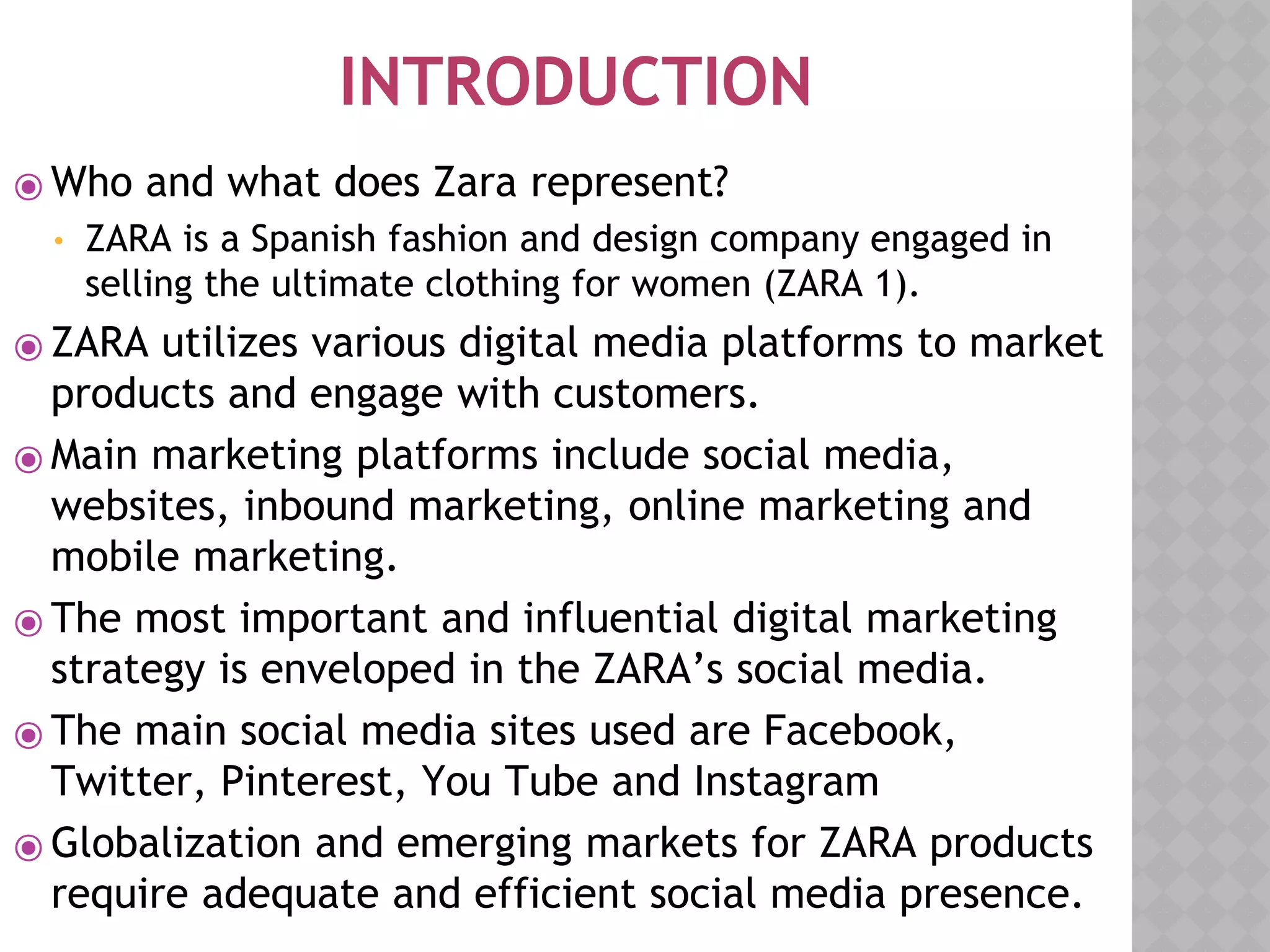 Zara digital strategy | PPTX