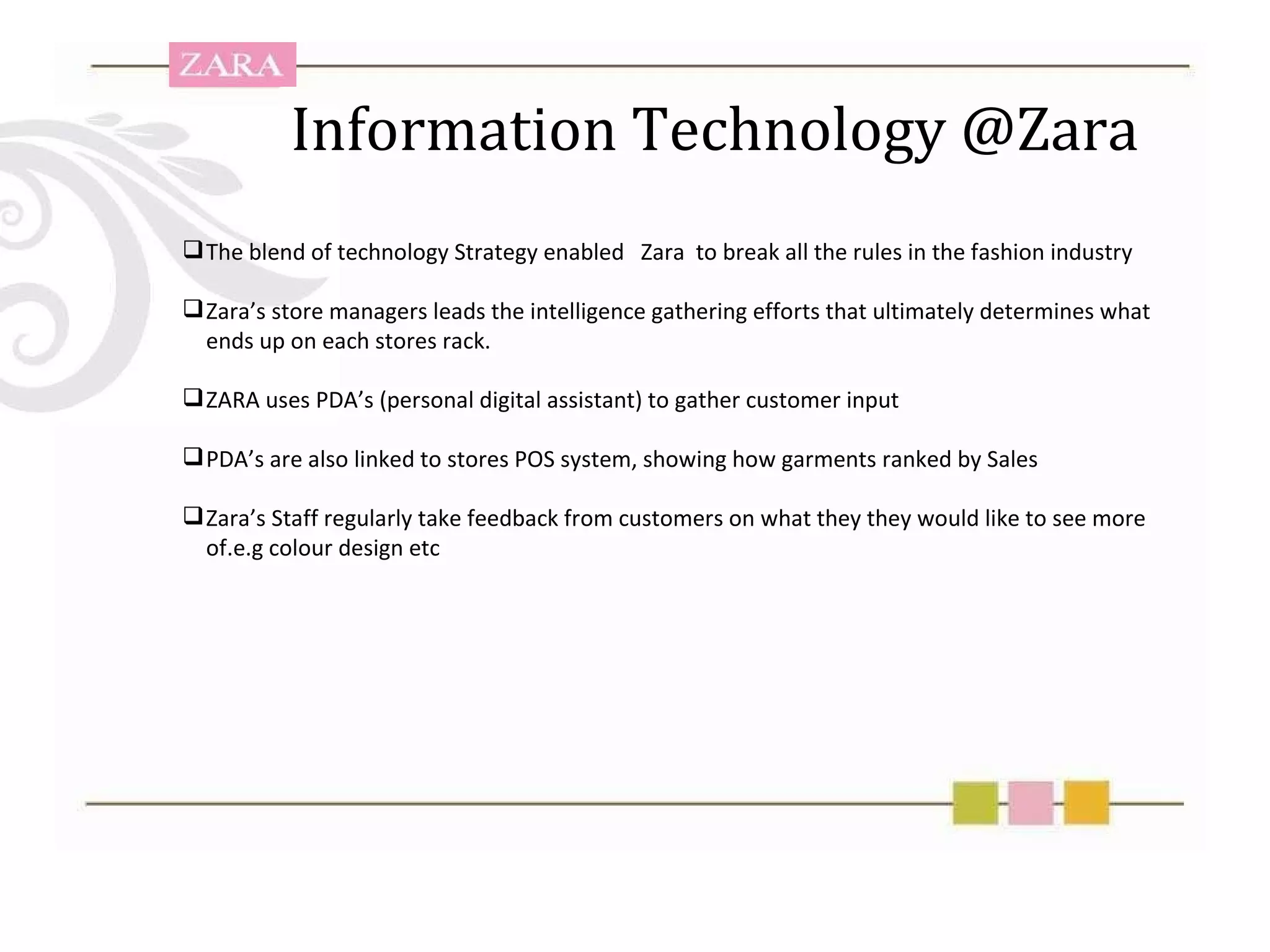 Zara Fashion : Marketing Strategy and M.I.S. | PPT