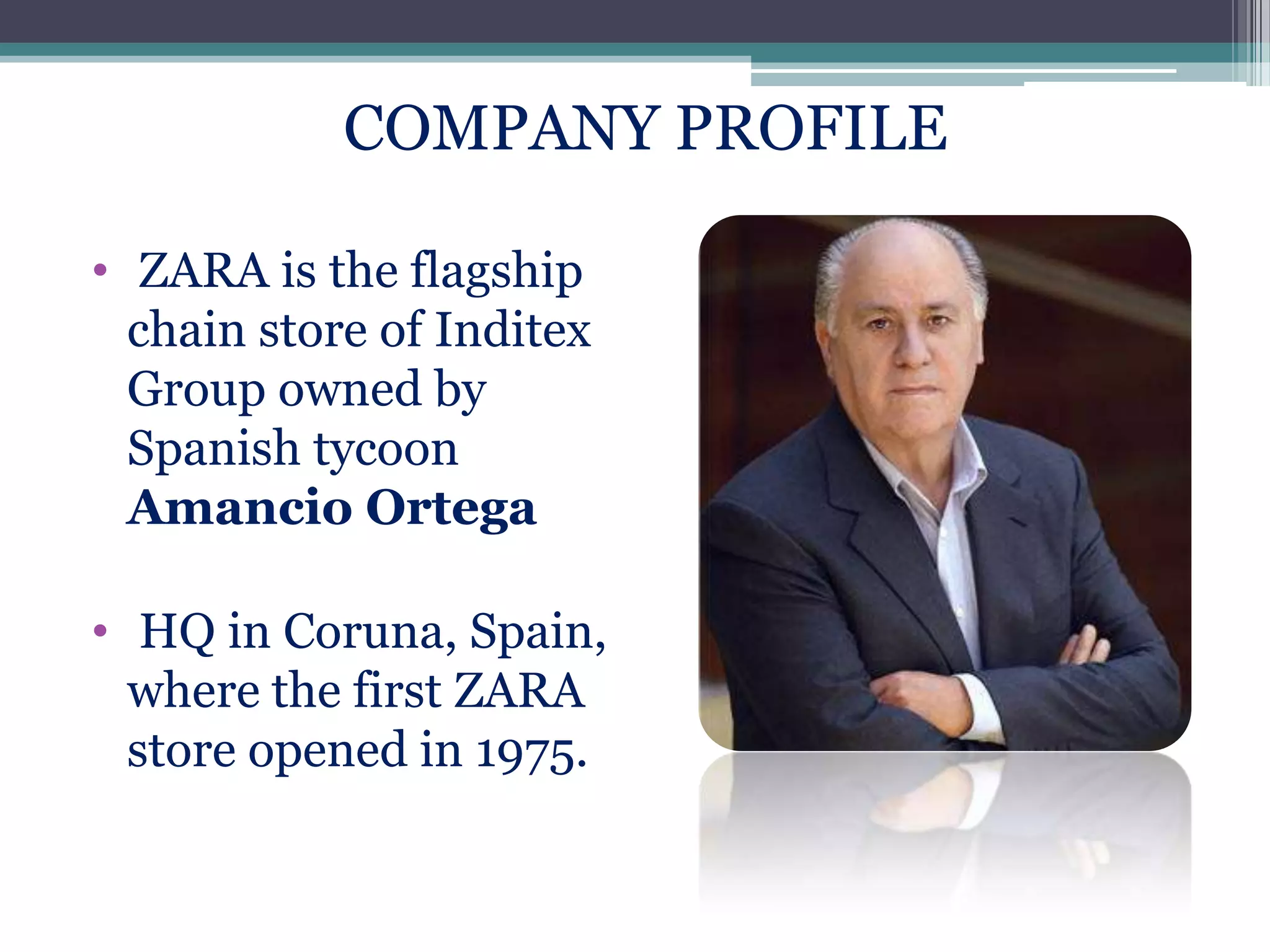 Supply Chain Management of ZARA | PPTX