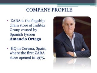 Supply Chain Management of ZARA | PPTX