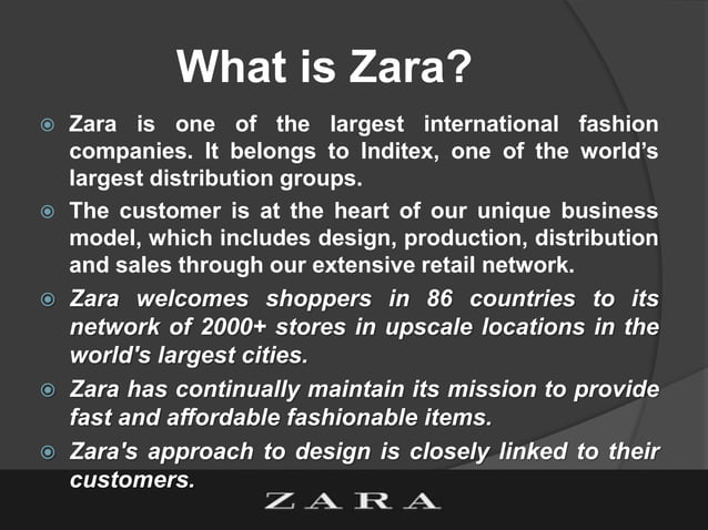 Zara Global Strategy | PPTX | Retail Industry | Industries