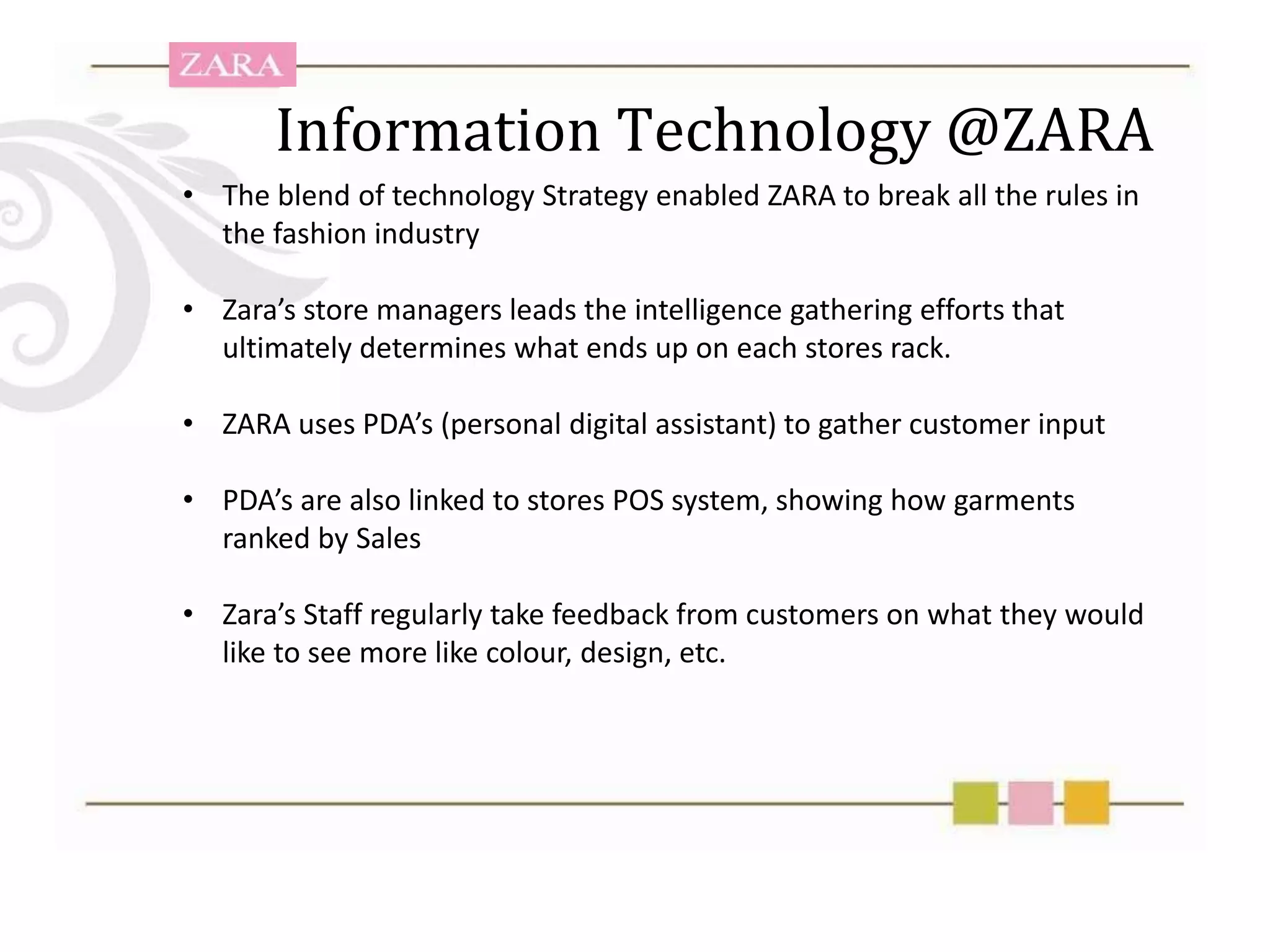 ZARA Information Systems | PPTX