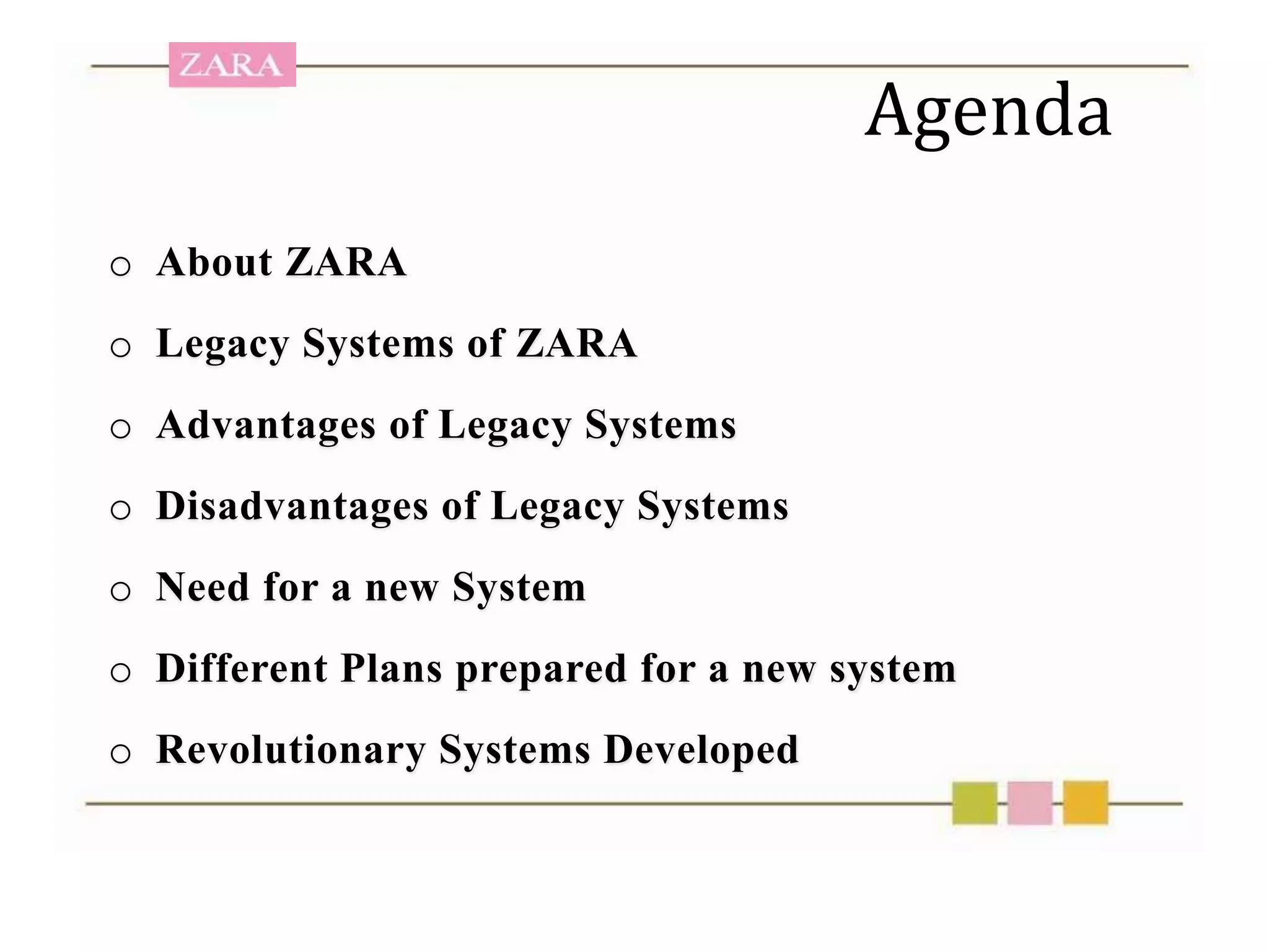 ZARA Information Systems | PPTX