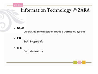 ZARA Information Systems | PPTX