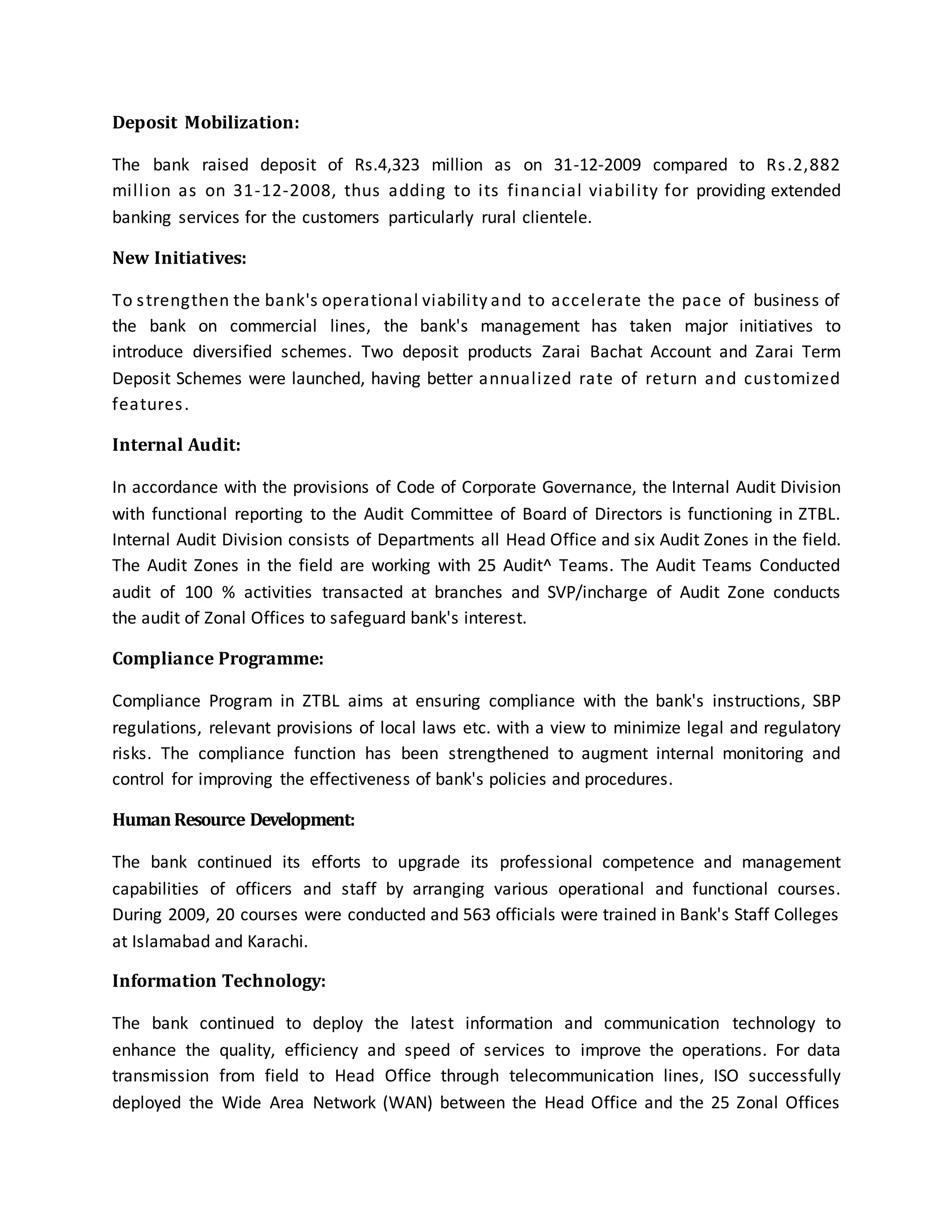 Zarai taraqiati bank ltd. | DOCX