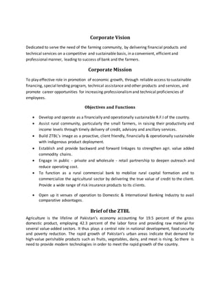 Zarai taraqiati bank ltd. | DOCX
