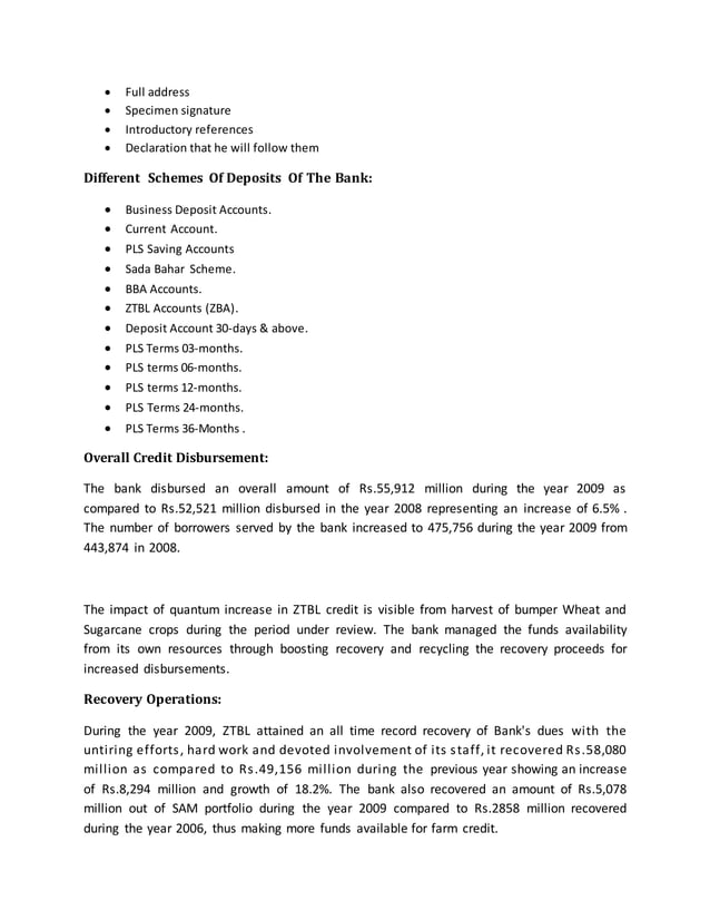 Zarai taraqiati bank ltd. | DOCX