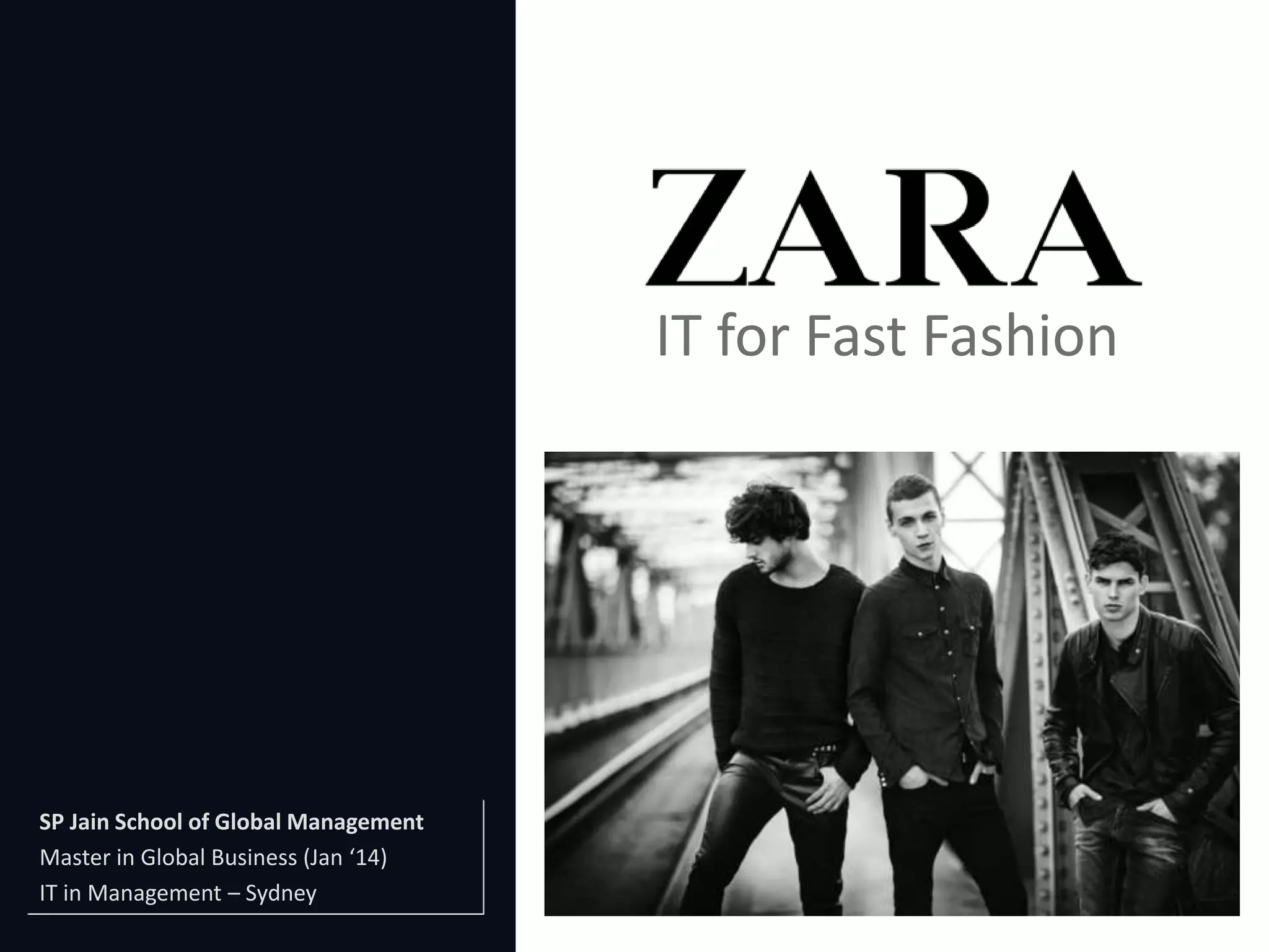 IT application in Zara | PPTX