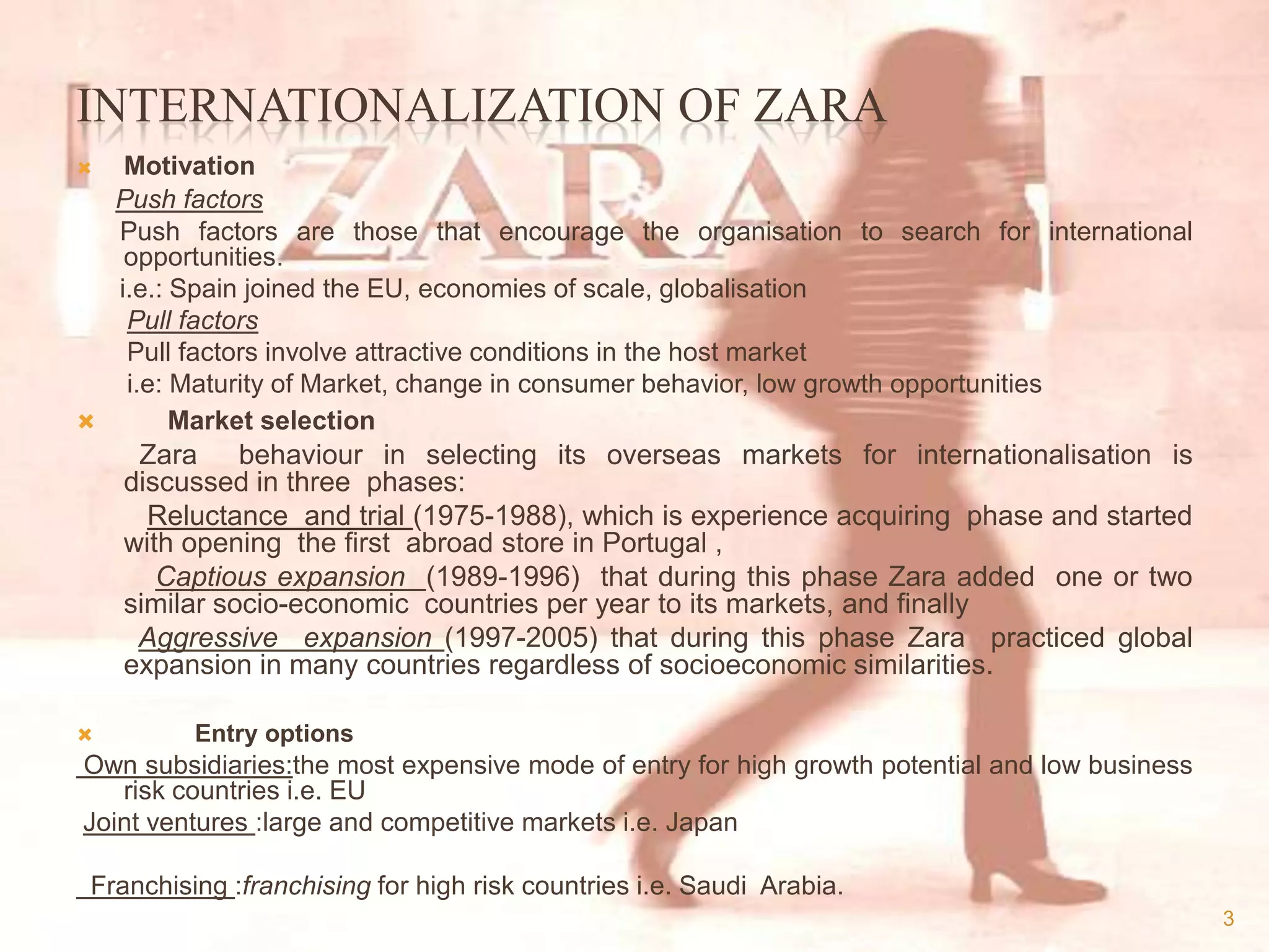 Zara Internationalisation | PPTX