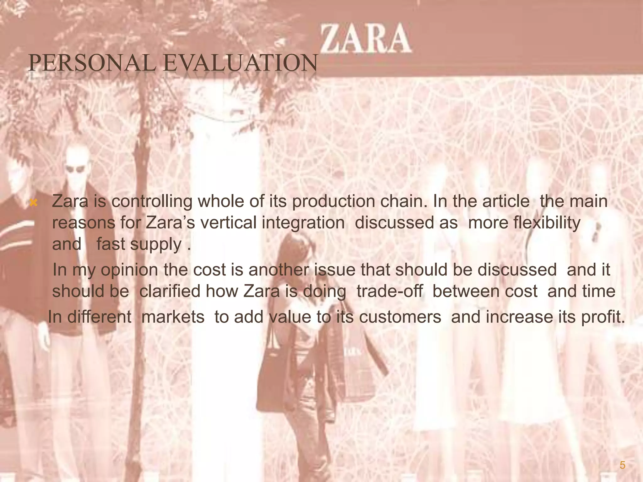 Zara Internationalisation | PPTX