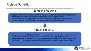 STRATEGI HUMAS PT TEMPAT BERKARYA INDONESIA DALAM MEMBANGUN BRAND IMAGE ...