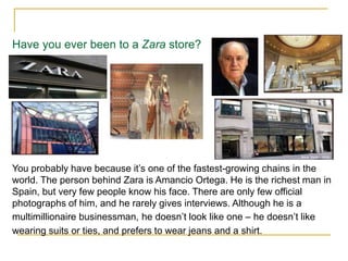 Zara stores case study s;ide show | PPT
