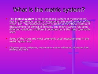 Zara the metric system | PPT