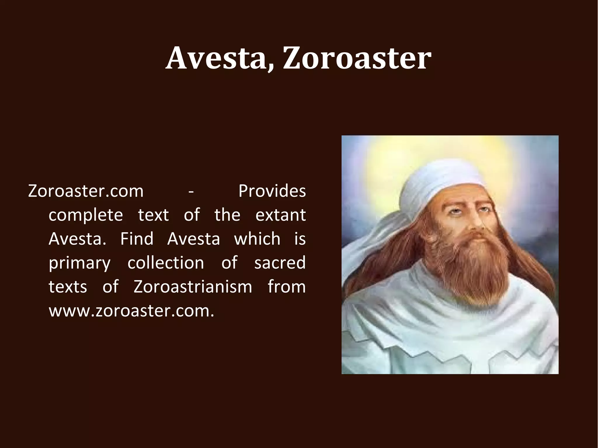 Zarathushtra, Zoroaster | PPT