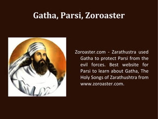 Zarathushtra, Zoroaster | PPT