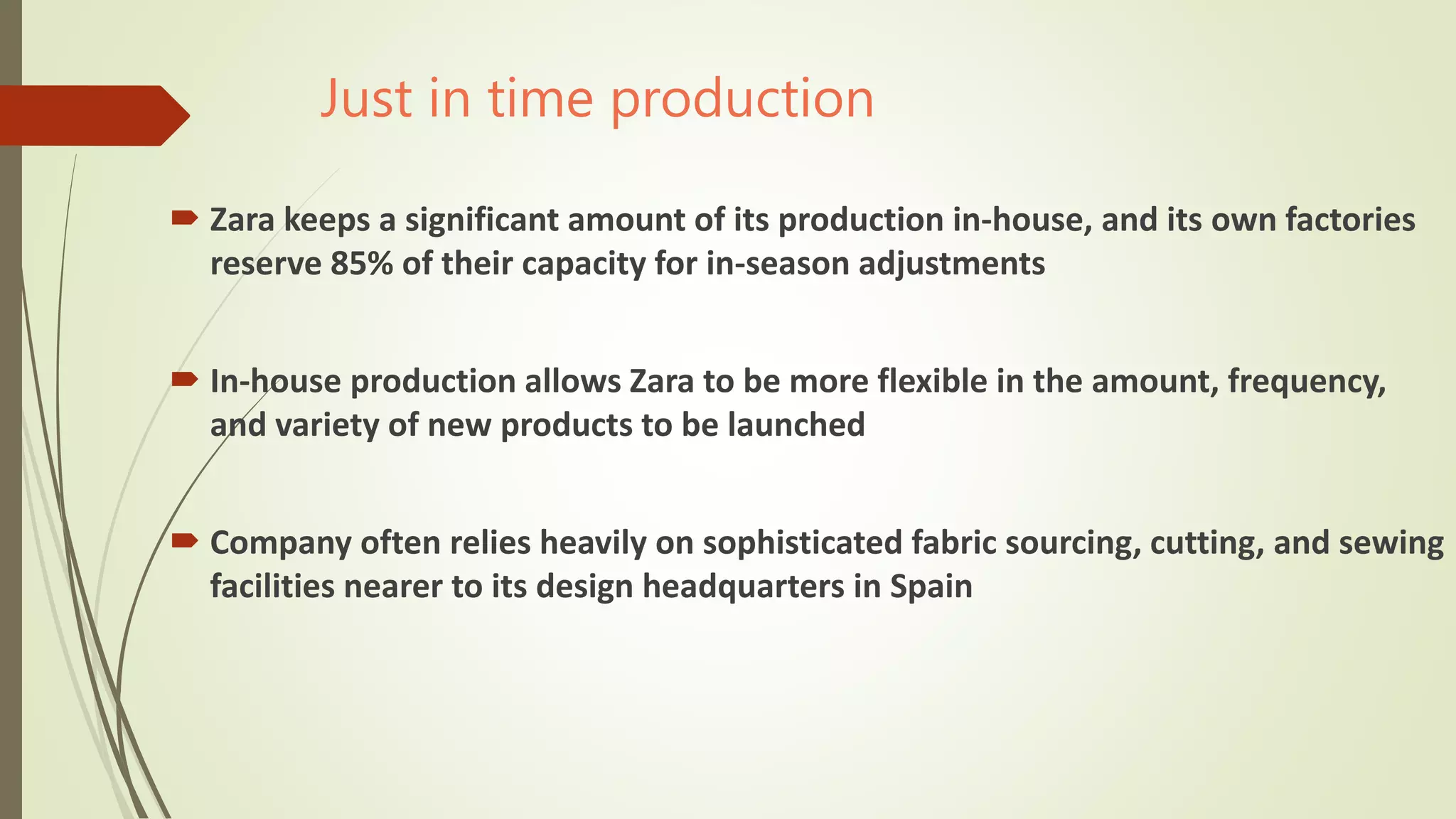 Zara Case Study (Value Chain Management) | PPTX