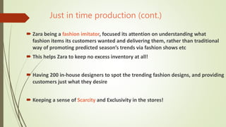Zara Case Study (Value Chain Management) | PPTX