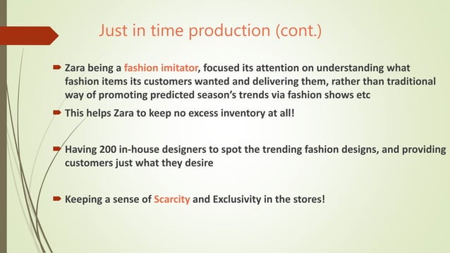 Zara Case Study (Value Chain Management) | PPTX | Apparel Industry ...