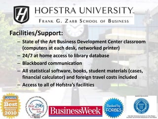 Zarb School EMBA Program | PPTX