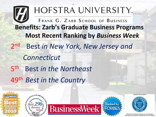 Zarb School EMBA Program | PPTX