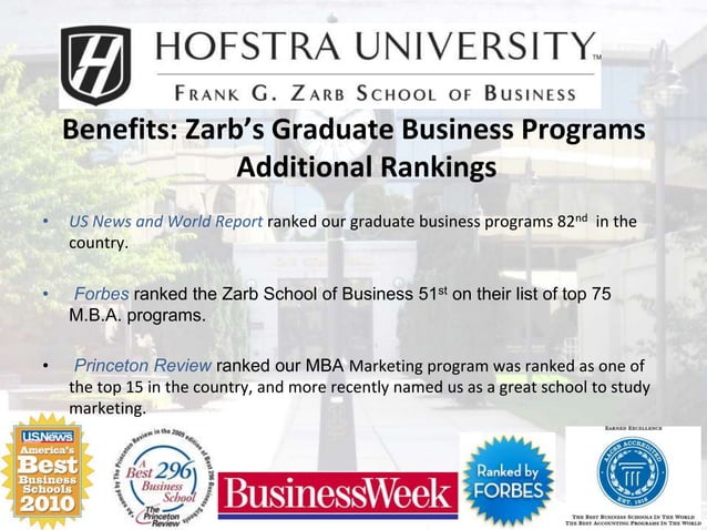 Zarb School EMBA Program | PPTX