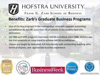 Zarb School EMBA Program | PPTX