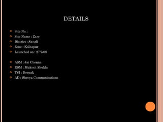 Zare site launch data filler | PPT