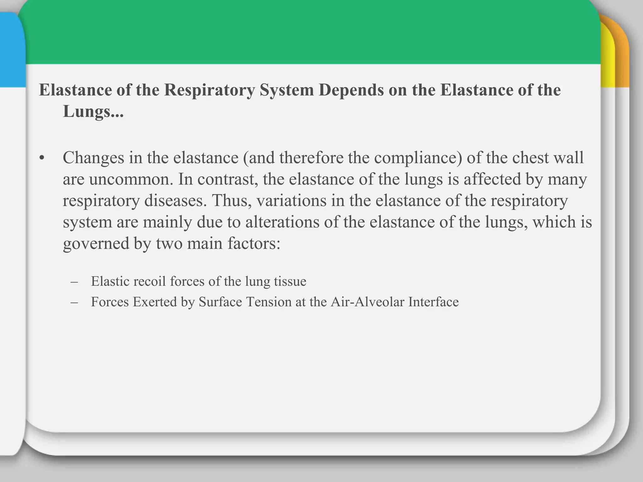 Compliance Resistance & Work Of Breathing | PPT