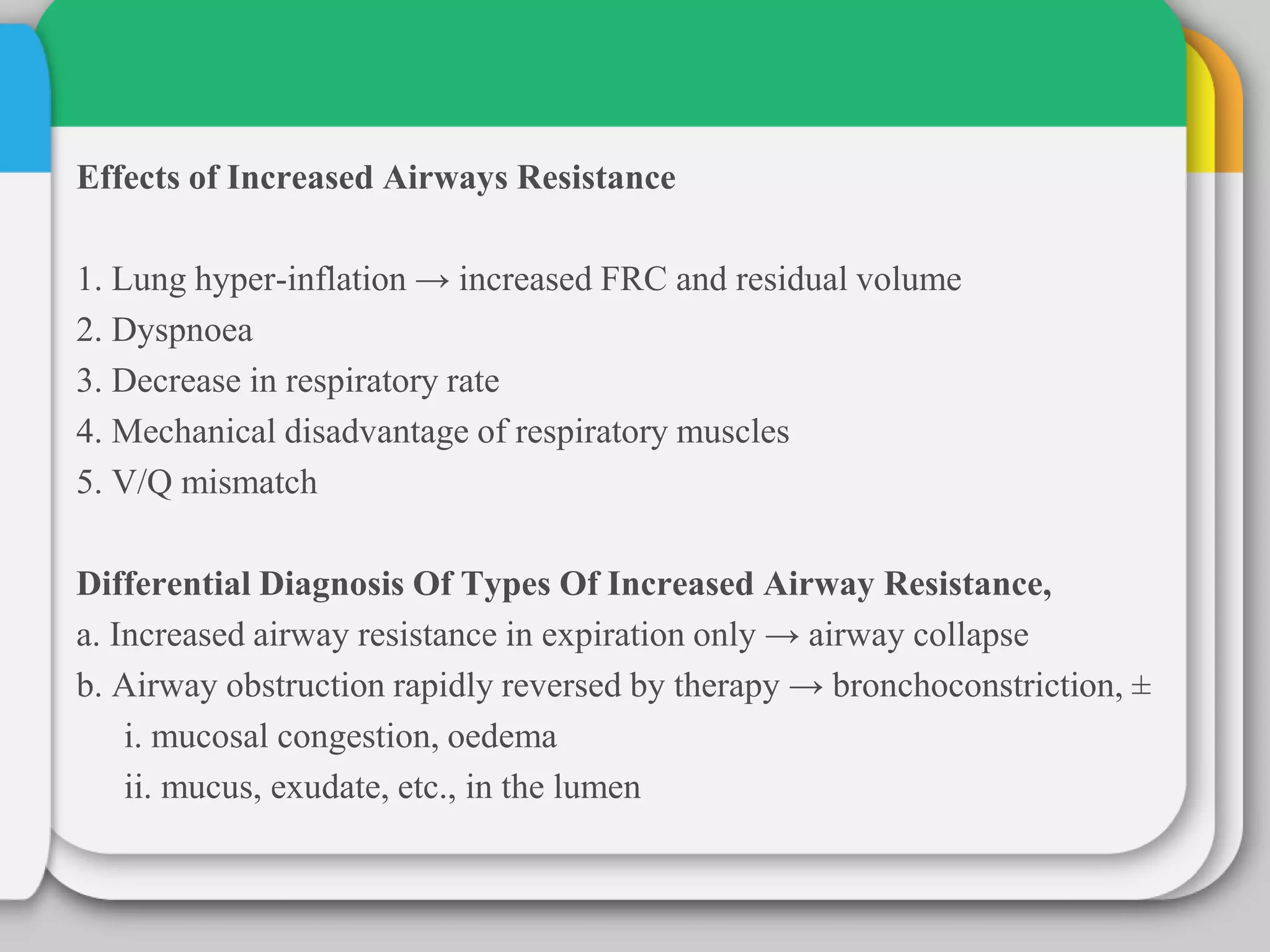 Compliance Resistance & Work Of Breathing | PPT