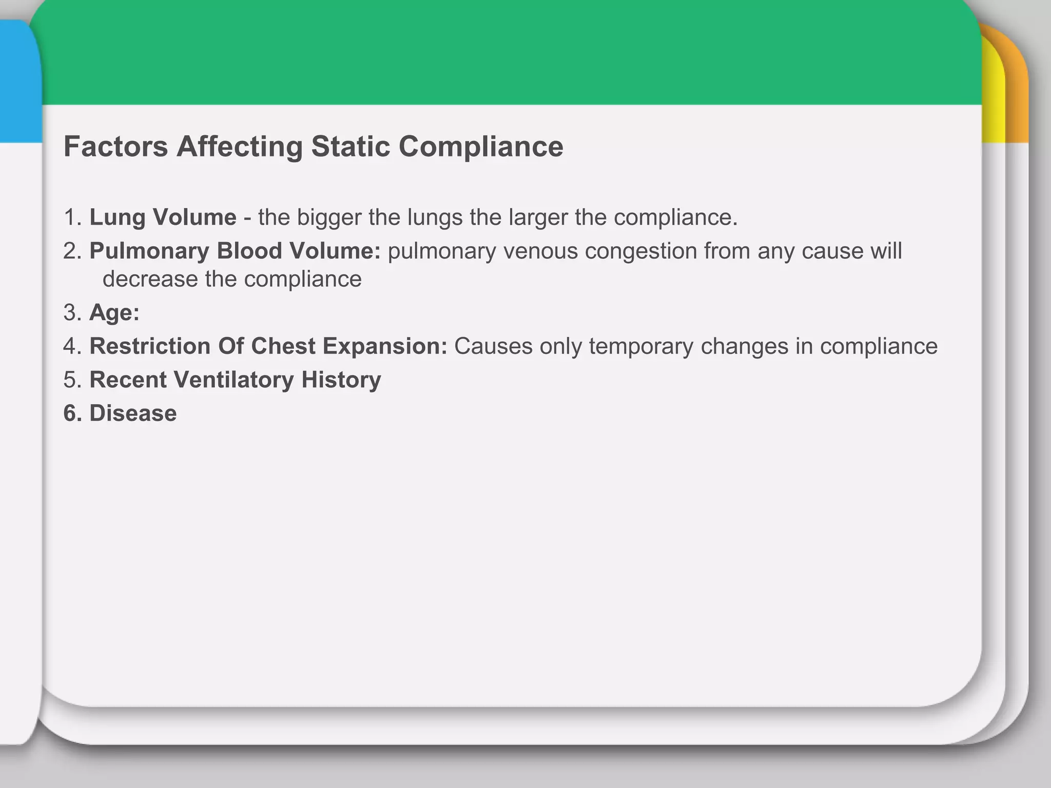 Compliance Resistance & Work Of Breathing | PPT