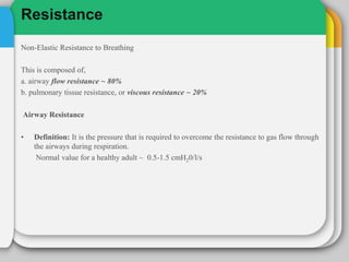 Compliance Resistance & Work Of Breathing | PPT