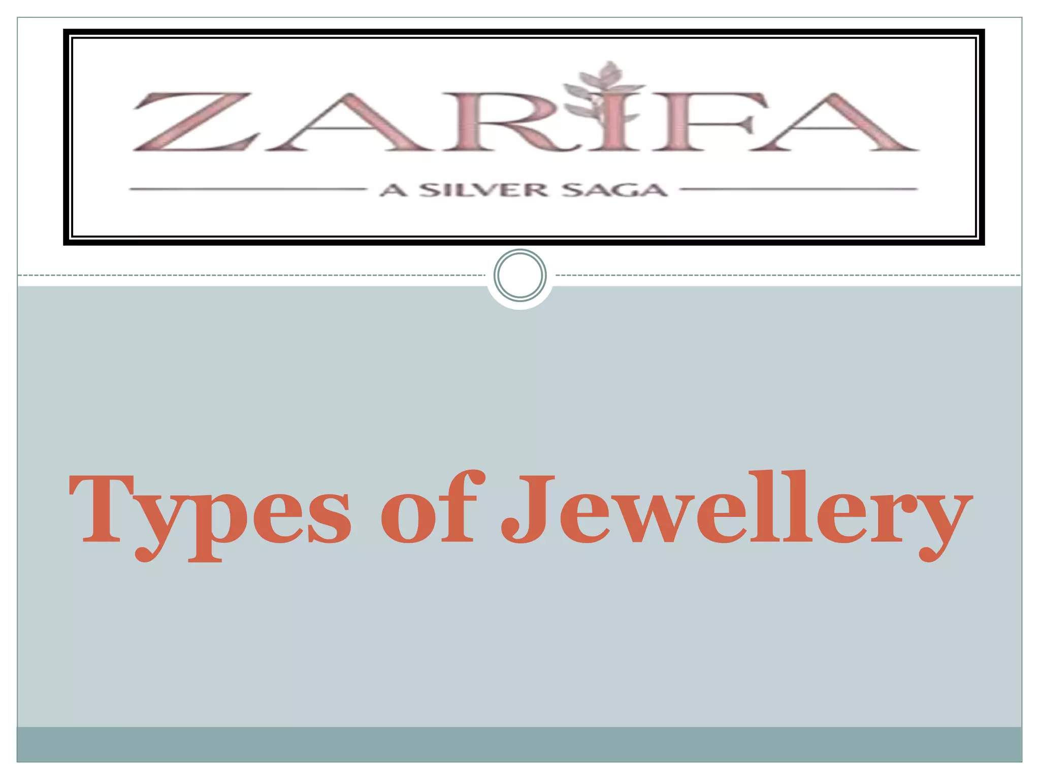 Types of Jewellery | PPT
