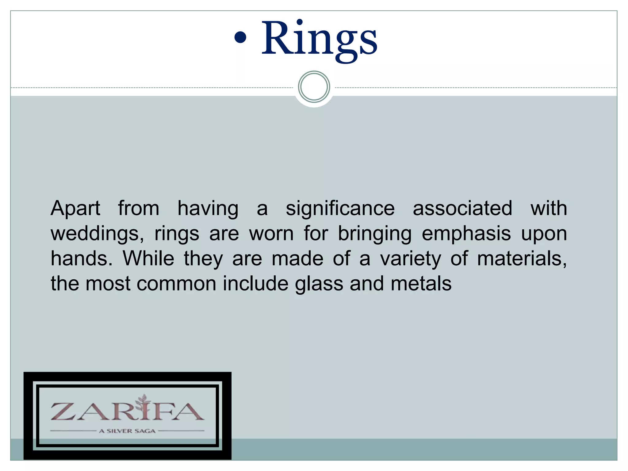 Types of Jewellery | PPT