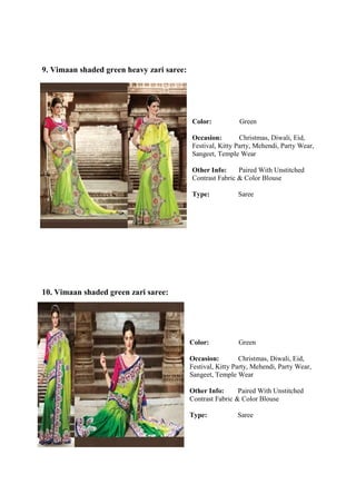 Heustyle Cream Zari Saree | PDF