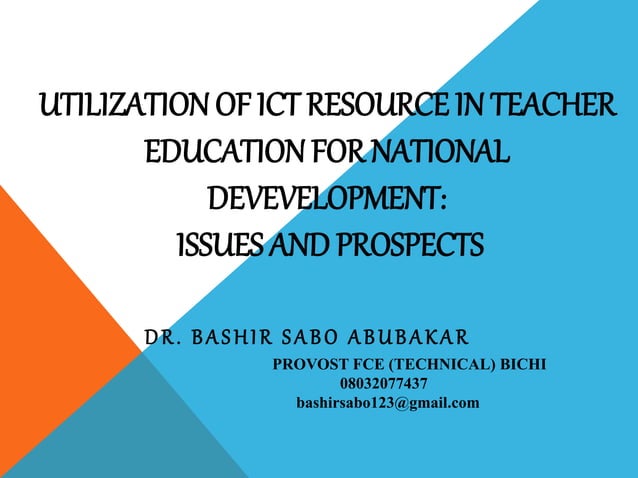 Utization of ICT resources in Teacher education.pptx