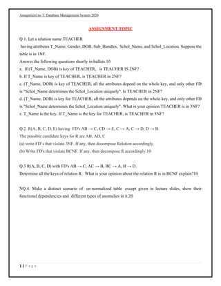 DBMS Helping material | PDF
