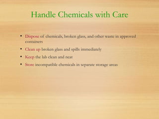 General Laboratory Safety Training | PPT