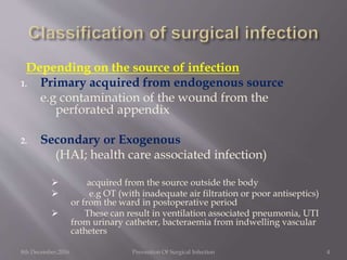Prevention of Surgical Infection | PPTX