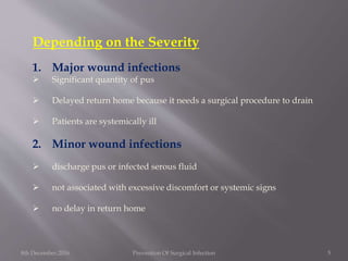 Prevention of Surgical Infection | PPTX